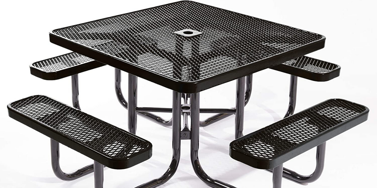 Heavy Duty Tables, Square Portable Picnic Tables - Variety of Colors ...