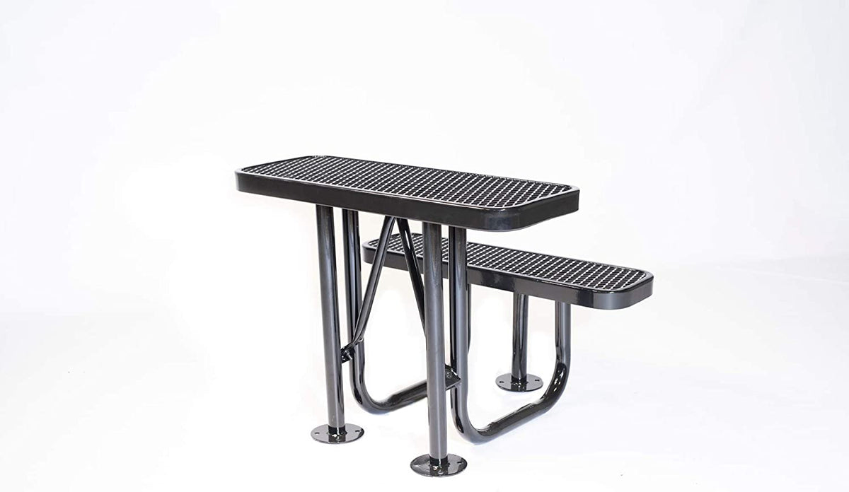 37" Outdoor Workspace Desk - Expanded Metal | Heavy Duty Tables